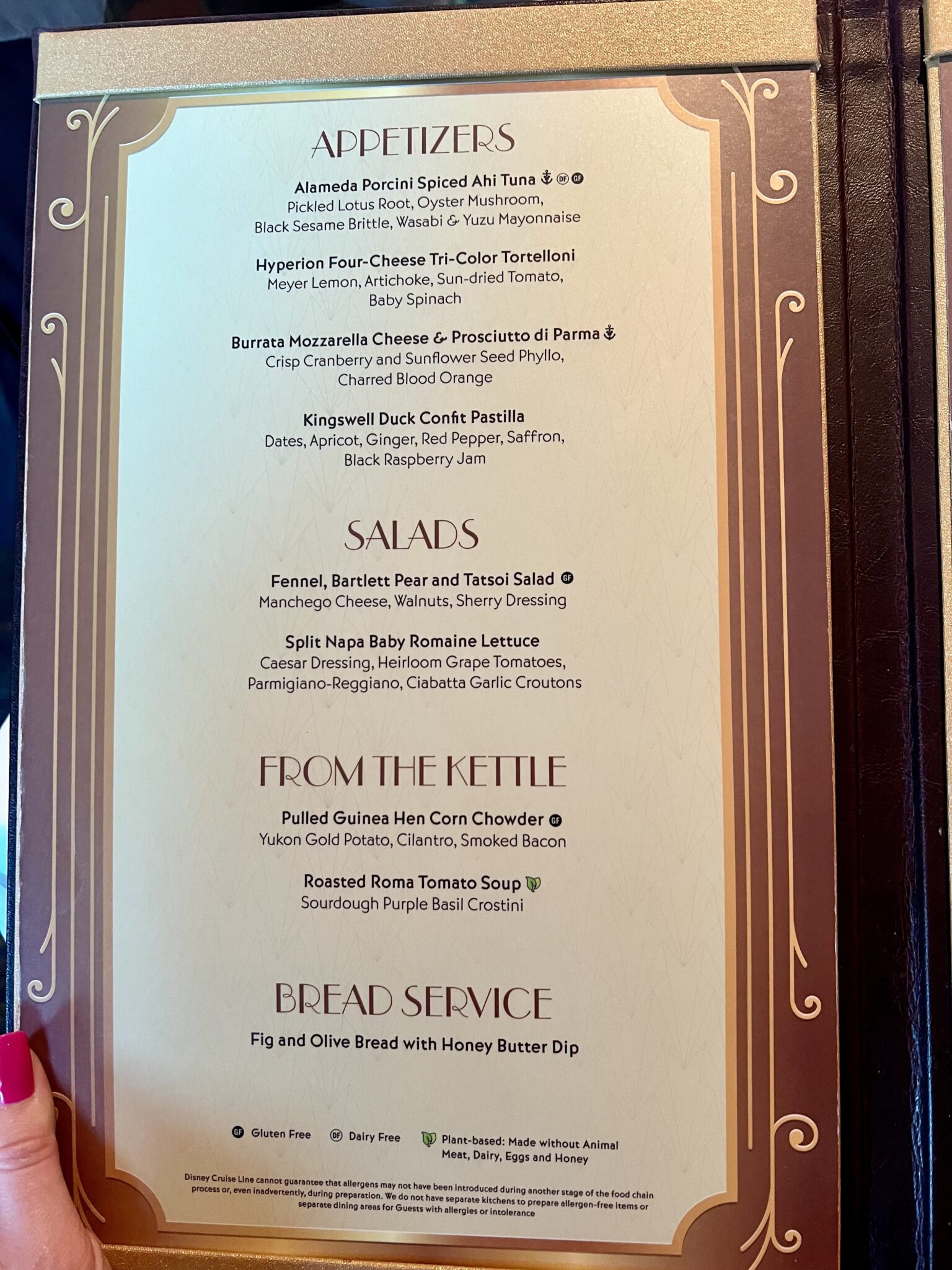 Disney Cruise Wish Food - Restaurant Dining Menu - Plan the Best Vacation