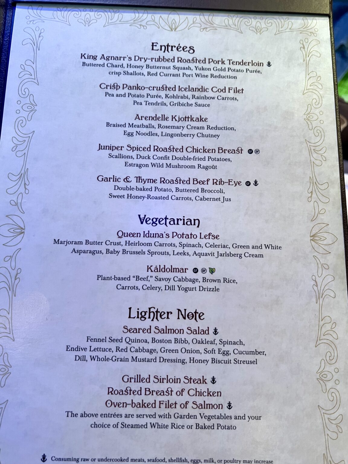 Disney Cruise Wish Food - Restaurant Dining Menu - Plan the Best Vacation